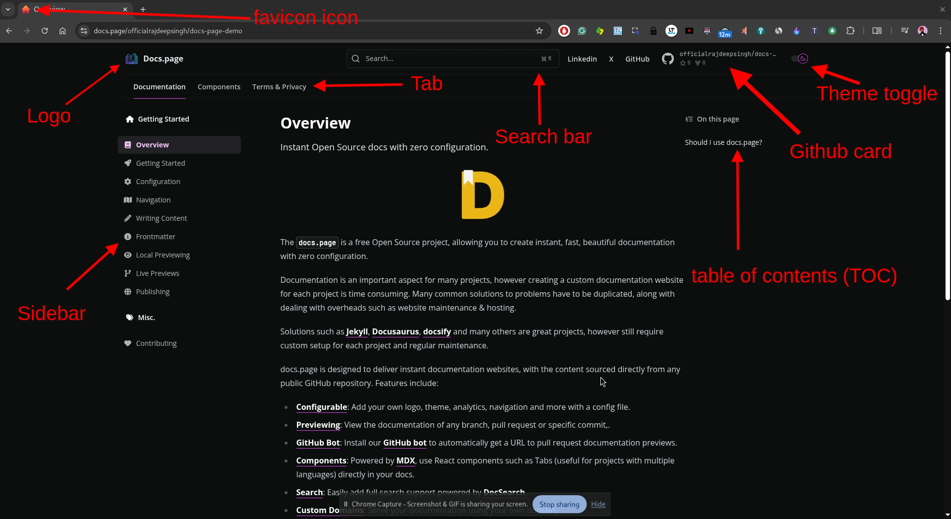 ساخت مستندات با docs page - نیواد